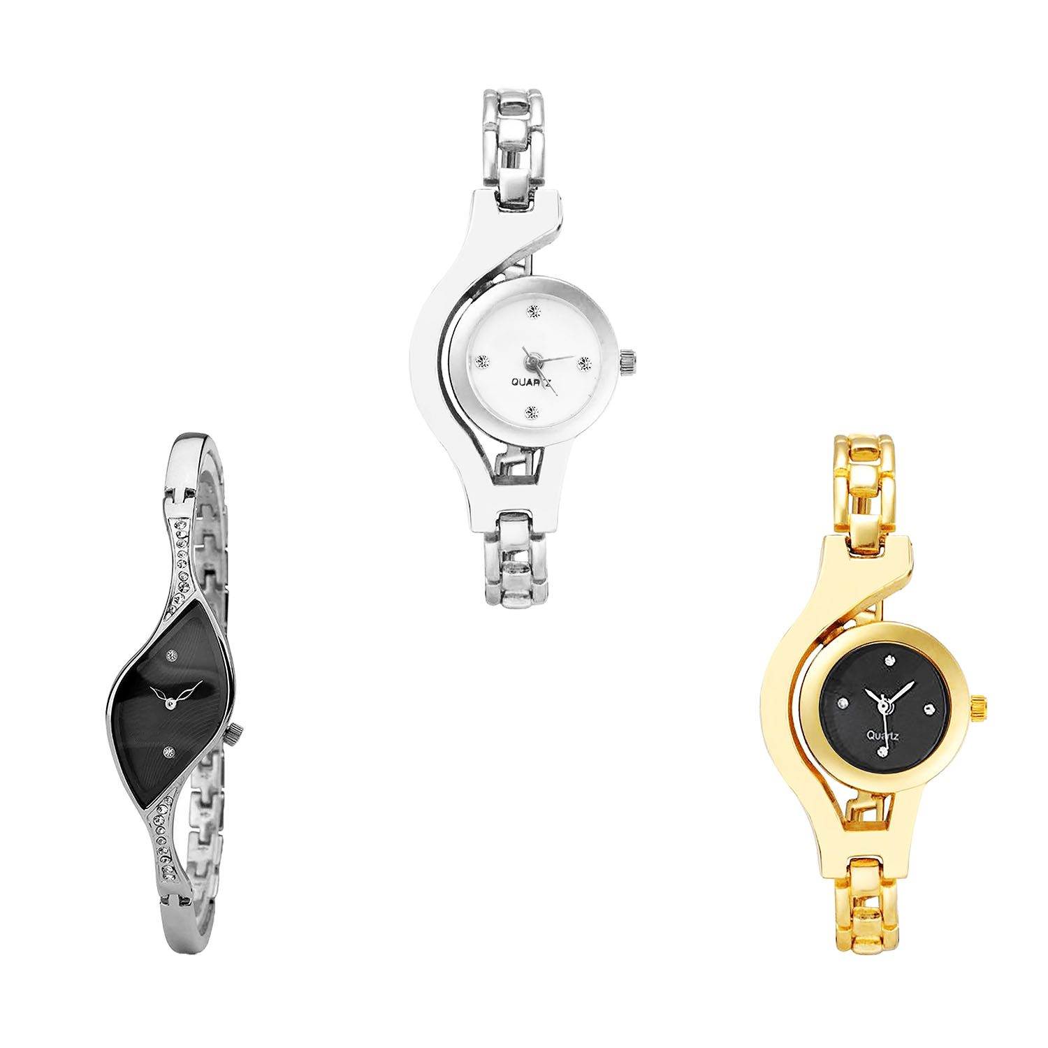 Buy Neutron New Fancy Chain Analogue Silver And Gold Color Girls And ...