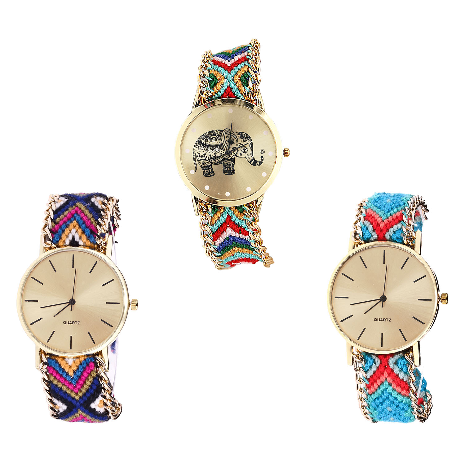 Buy Neutron Contemporary Love Elephant Analogue Multi Color Color Girls And Women Watch - G156 ...