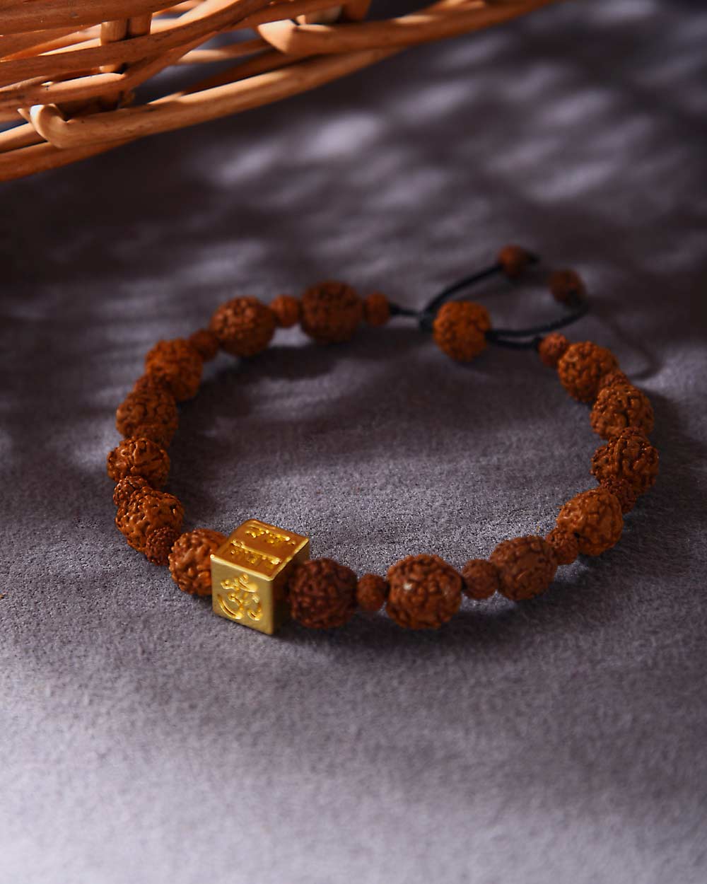 Buy Dare by Voylla OM Namah Shivaya Cube Rudraksha Mahadev Bracelet ...