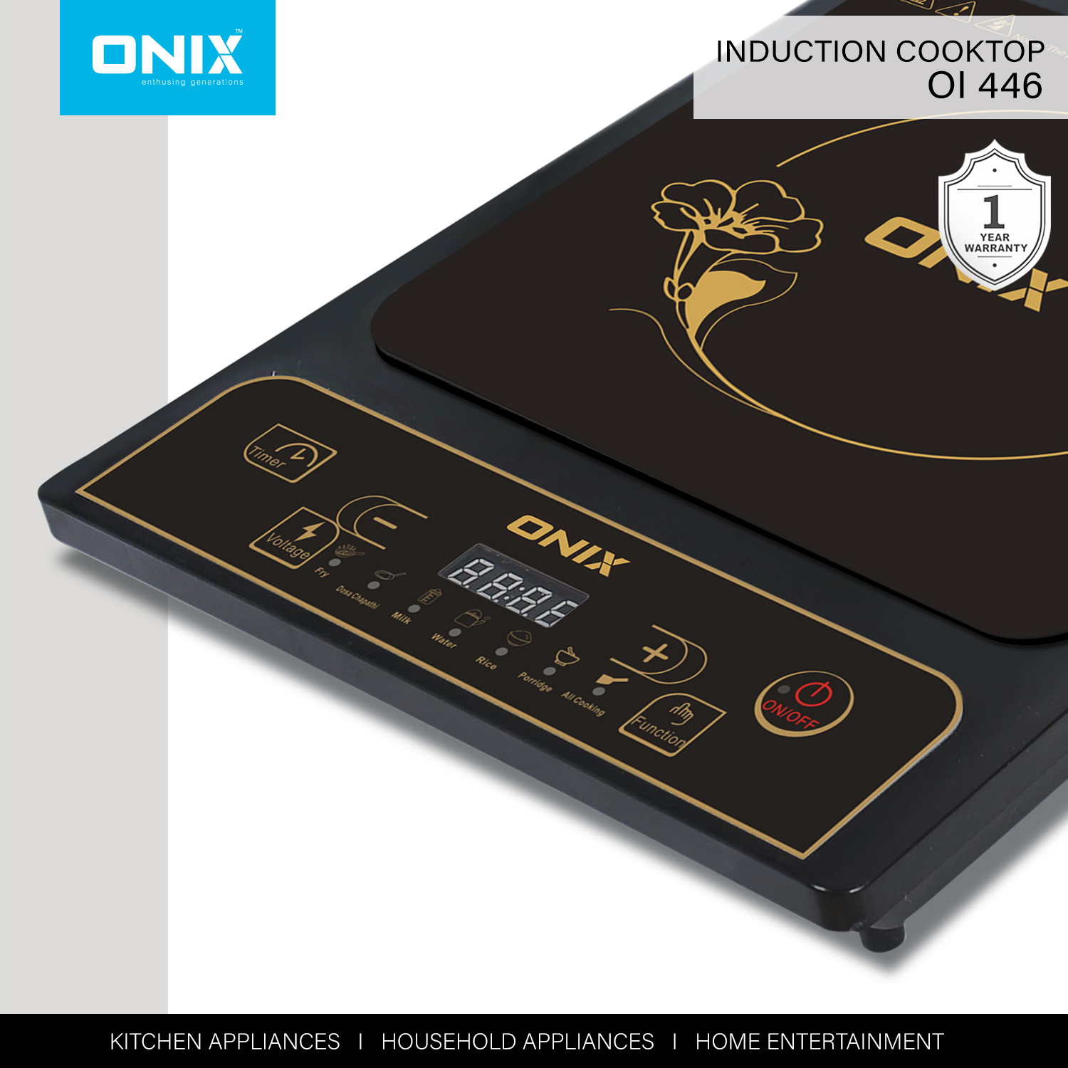 Buy Onix OI446 Light Weight Induction Cooker (1200 Watts) Online ...
