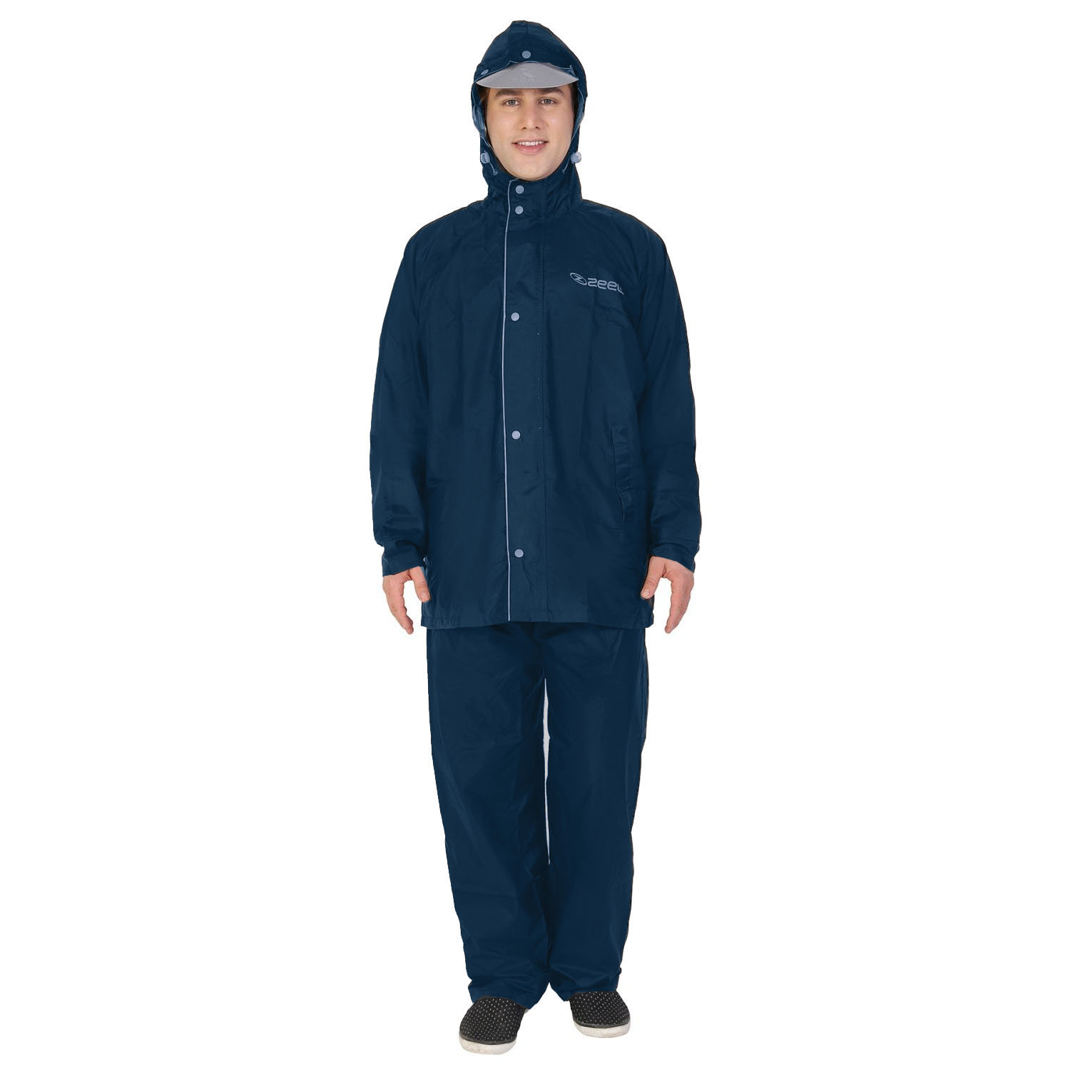 Buy Zeel Gents Plain Blue Rain Suit , Coat, Jacket, pant for Mens size ...
