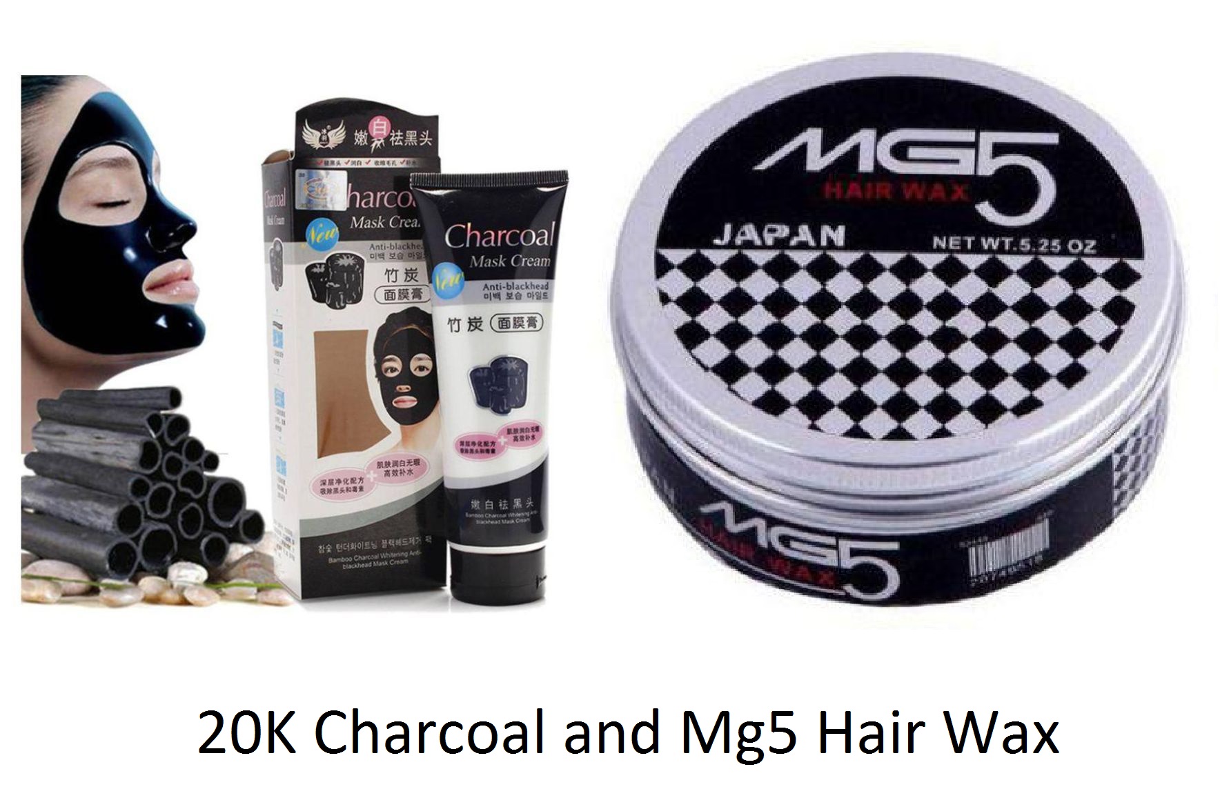 Buy RTB CHARCOAL FACE MASK 130 g with MG5 Hair Wax 100 gm Online @ ₹599 ...