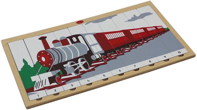 Buy Ttoys Sequencing Wooden Train Puzzle with Number System from 1 to ...