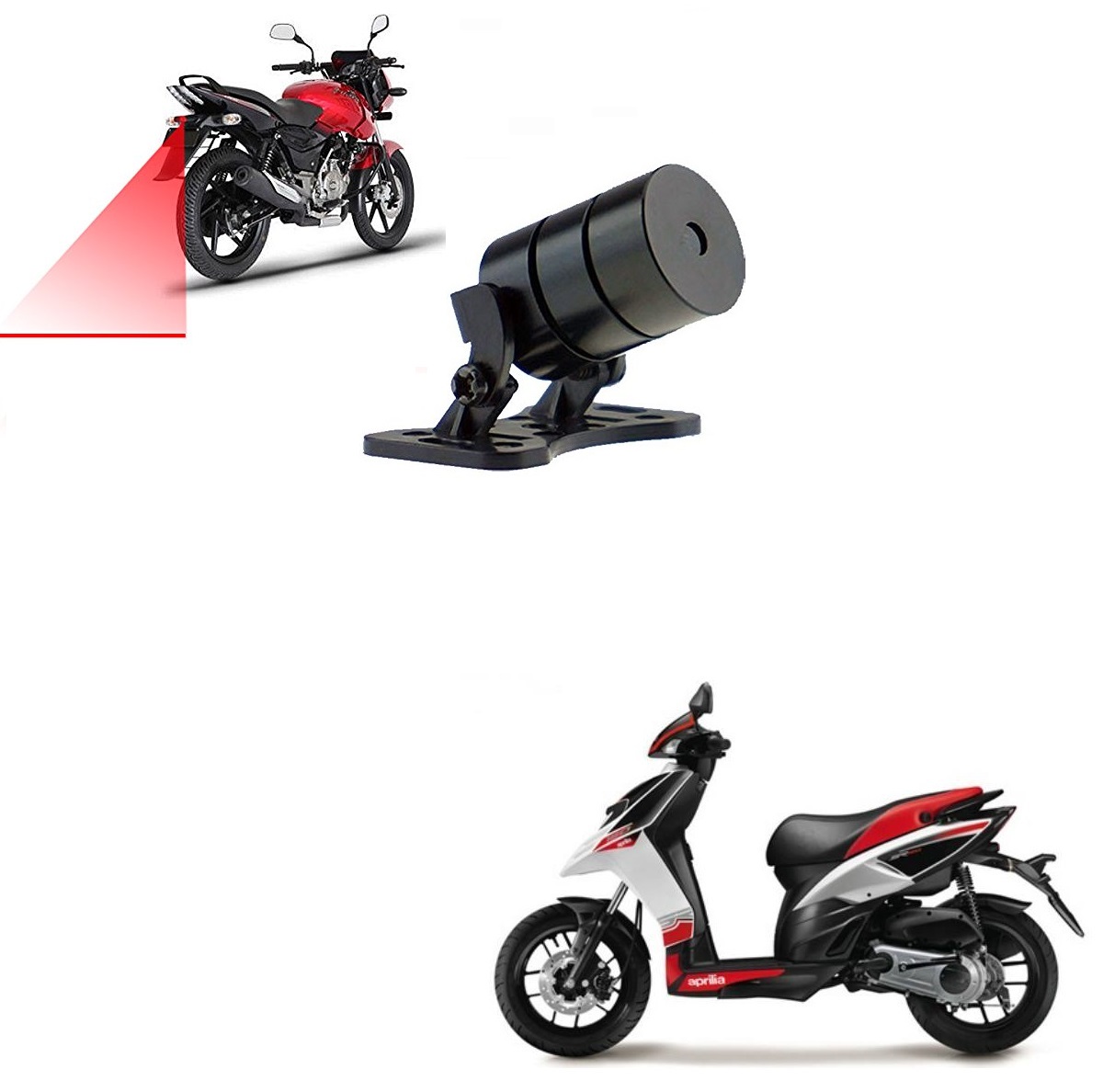 Buy Auto Addict Scooty Styling Led Laser Safety Warning Lights Fog Lamp ...