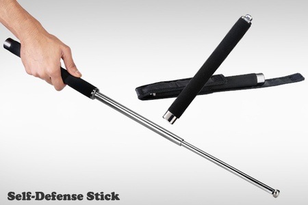 Buy Kudos Folding Rod Iron Stick Padded Handle Security Guard Girls ...