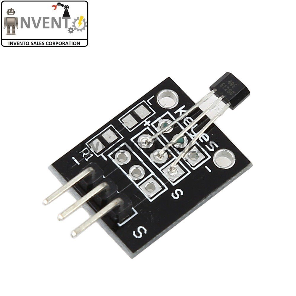 Buy Invento Analog Hall Magnetic Sensor Module Black Digital Interface ...