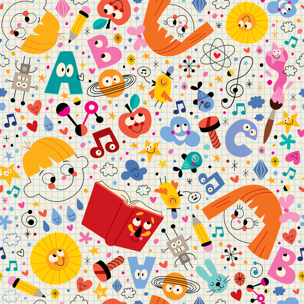 Buy Alphabets and numbers Alphabets and numbers wall sticker paper ...