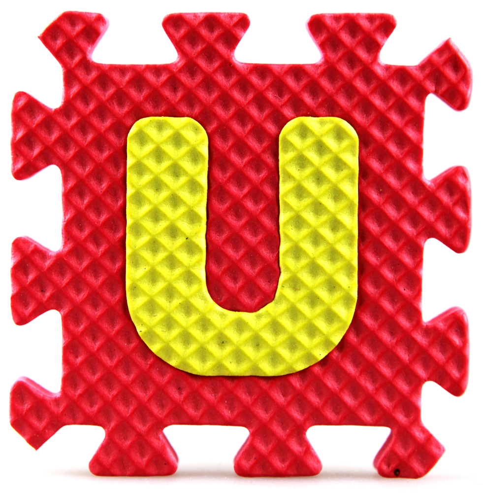Buy alphabet u Alphabets and numbers wall sticker paper poster |Sticker ...
