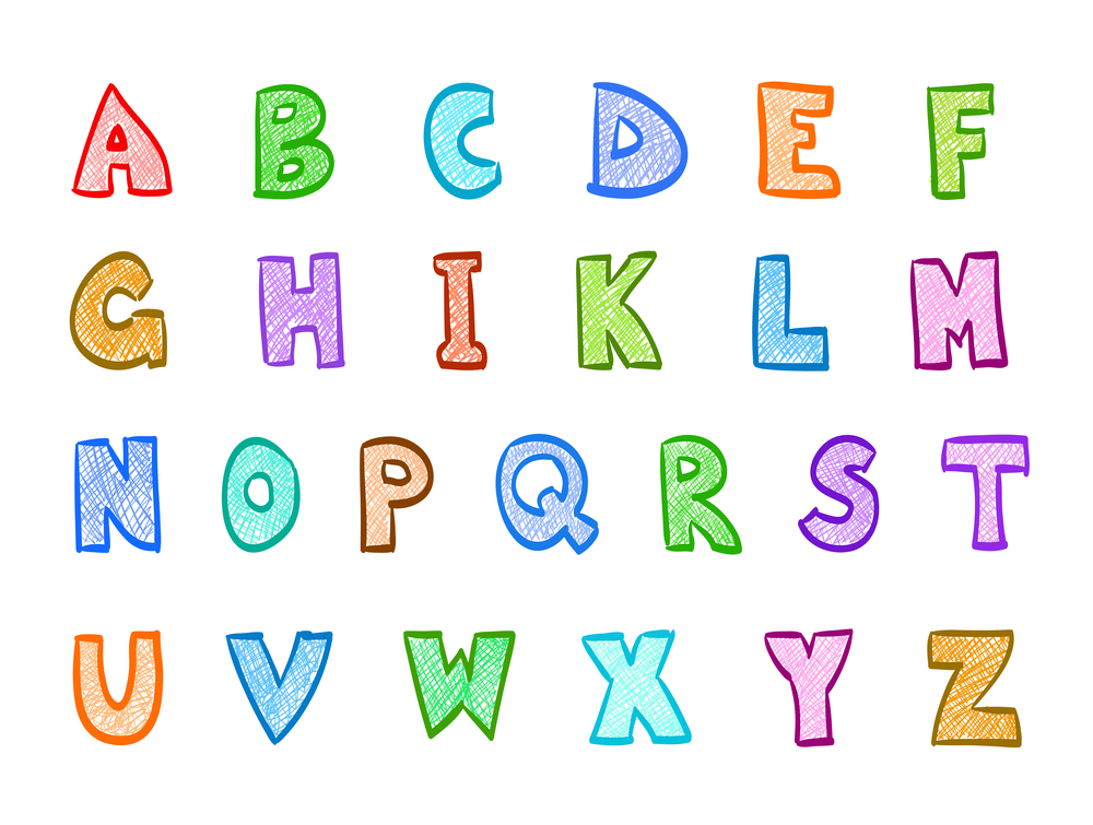 Buy english alphabets Alphabets and numbers wall sticker paper poster ...