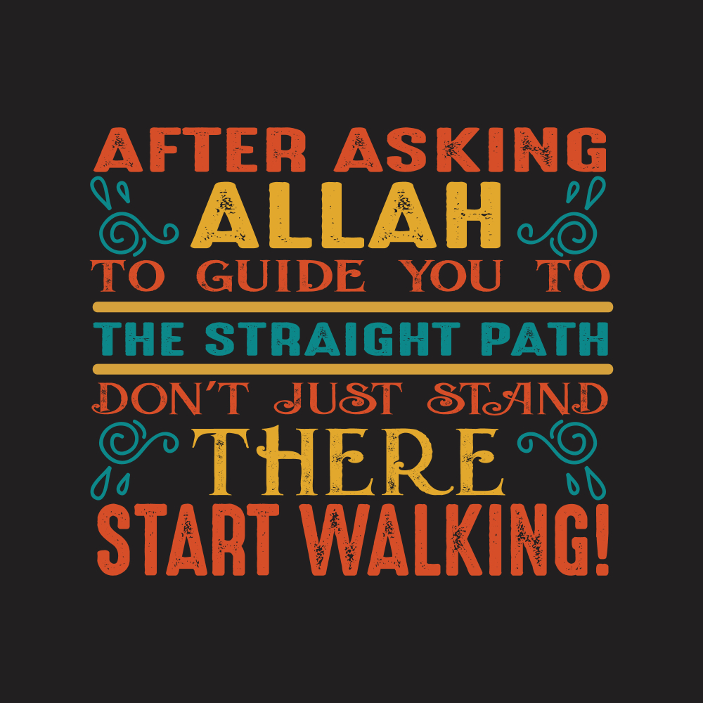 Buy after asking allah to guide islamic wall poster | Islamic Verse ...