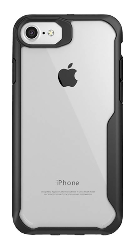 Buy Trans Ipky Back Cover for Iphone 8 Plus (Black, Grip Case) Online ...