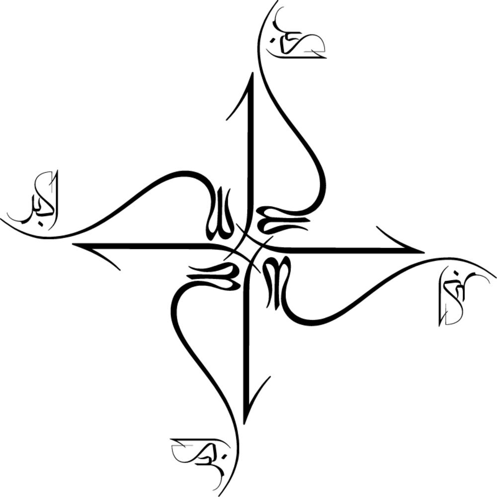 Buy The Takbir word (Allahu Akbar ) |islamic poster| |Sticker Paper ...