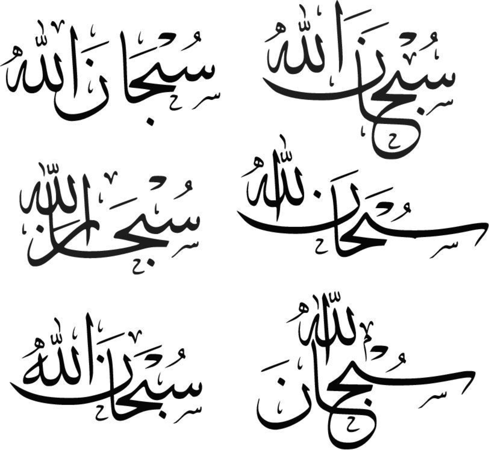 Buy Subhanallah |islamic poster| |Sticker Paper Poster, 12x18 Inch ...