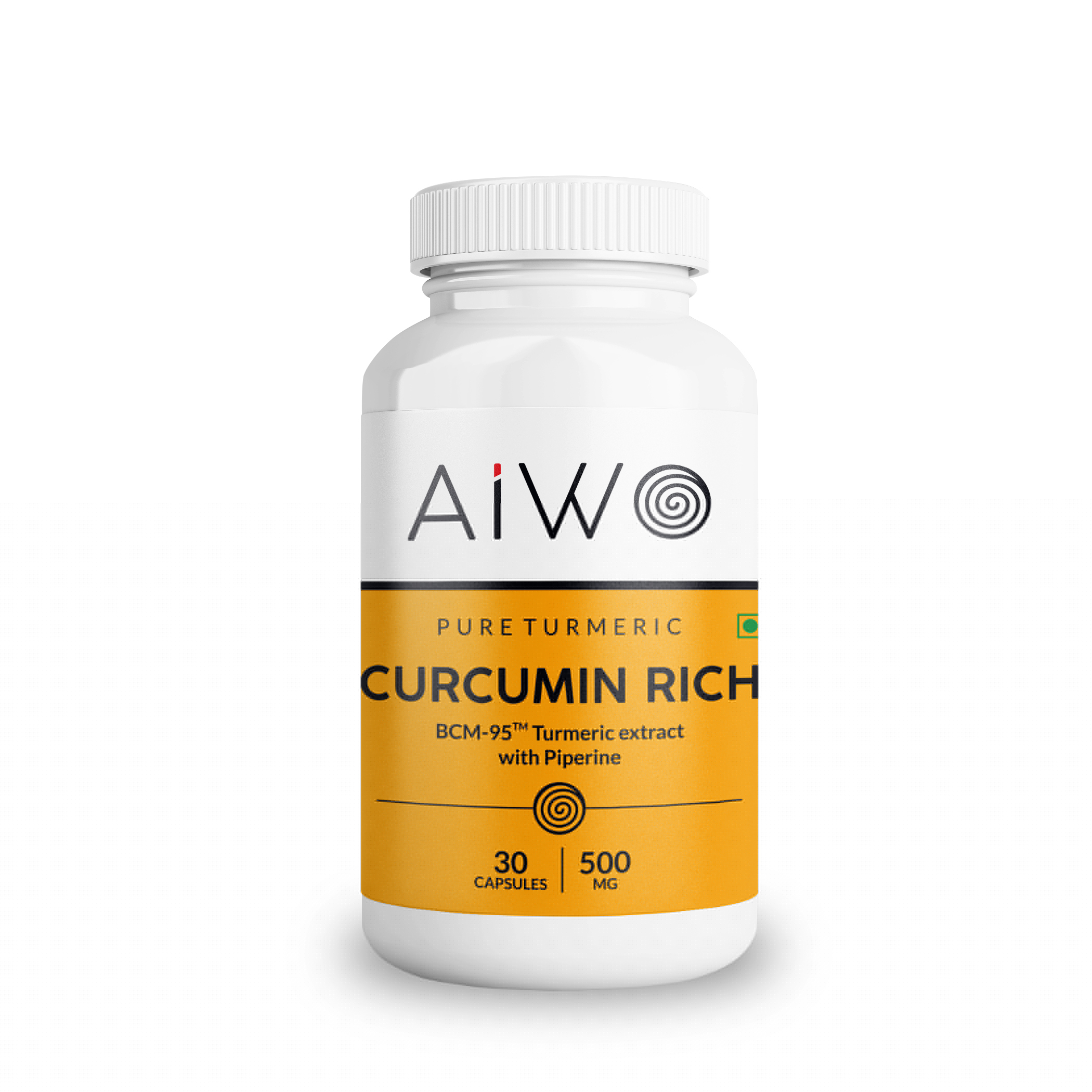 Buy AIWO Curcumin Rich - BCM95 - 30 Capsule Online @ ₹625 from ShopClues