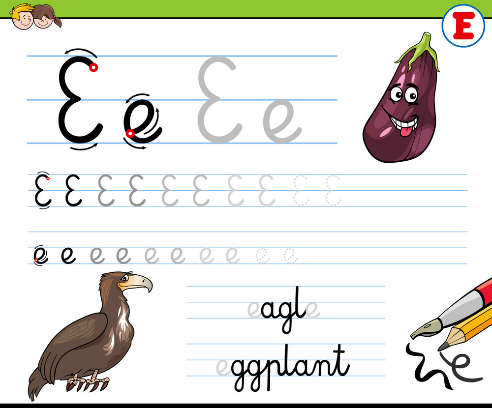 Buy alphabet Ee learning chart |Kids Room Posters| |Sticker Paper ...