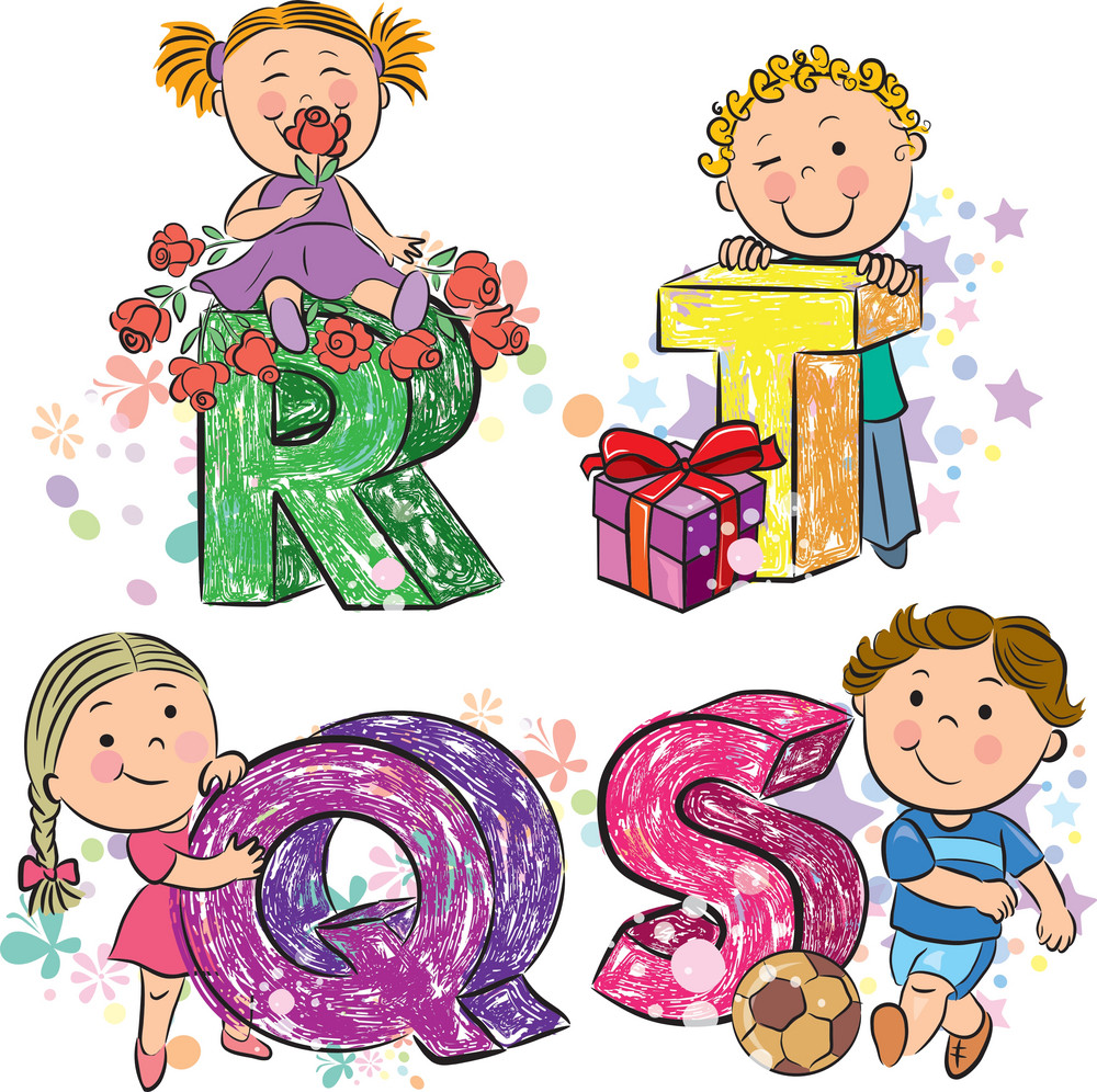 Buy alphabet qrst caryon |Kids Room Posters| |Sticker Paper Poster ...
