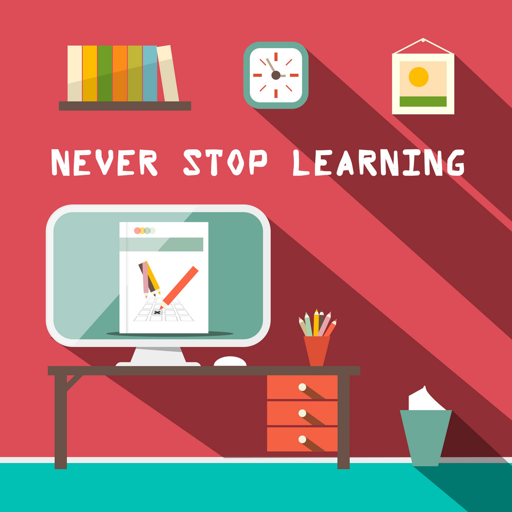 Buy never stop learning newAll Time Posters| |Sticker Paper Poster ...
