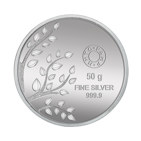 Buy MMTC-PAMP Silver Coin 50 gm (999.9) Online @ ₹3339 from ShopClues