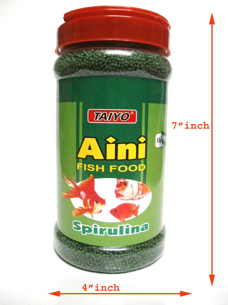 Buy Taiyo Aini Fish Food Spirulina 330gms Container / Aquarium Purpose ...
