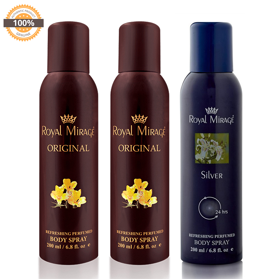 Buy Royal Mirage Body Spray Original, 200ml + Royal Mirage Body Spray ...