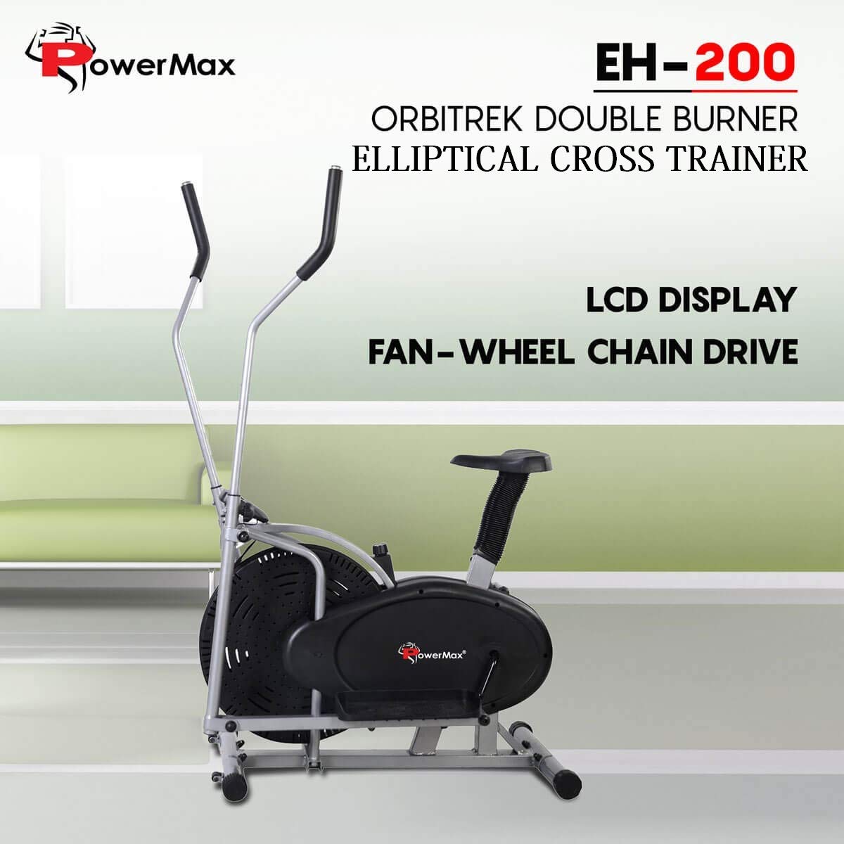 Buy Powermax Fitness Elliptical Cross Trainer EH-200 Orbitrek Exercise ...