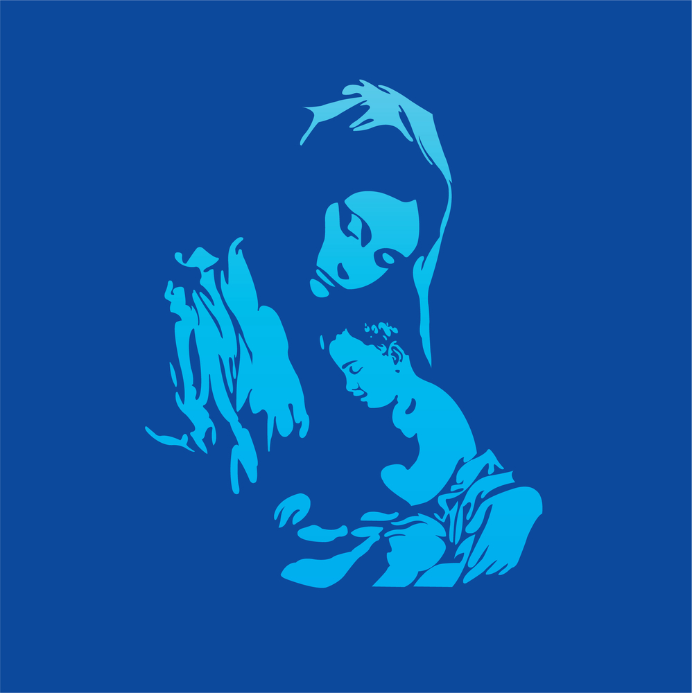 Buy Jesus Christ in blue |(12x18 inch) Paper Print |Sticker Paper ...