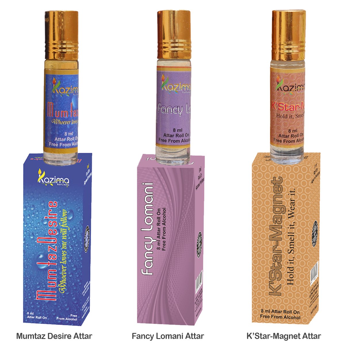 Buy KAZIMA Magic Moment Fragrance Unisex Attar Perfume For Unisex Combo ...