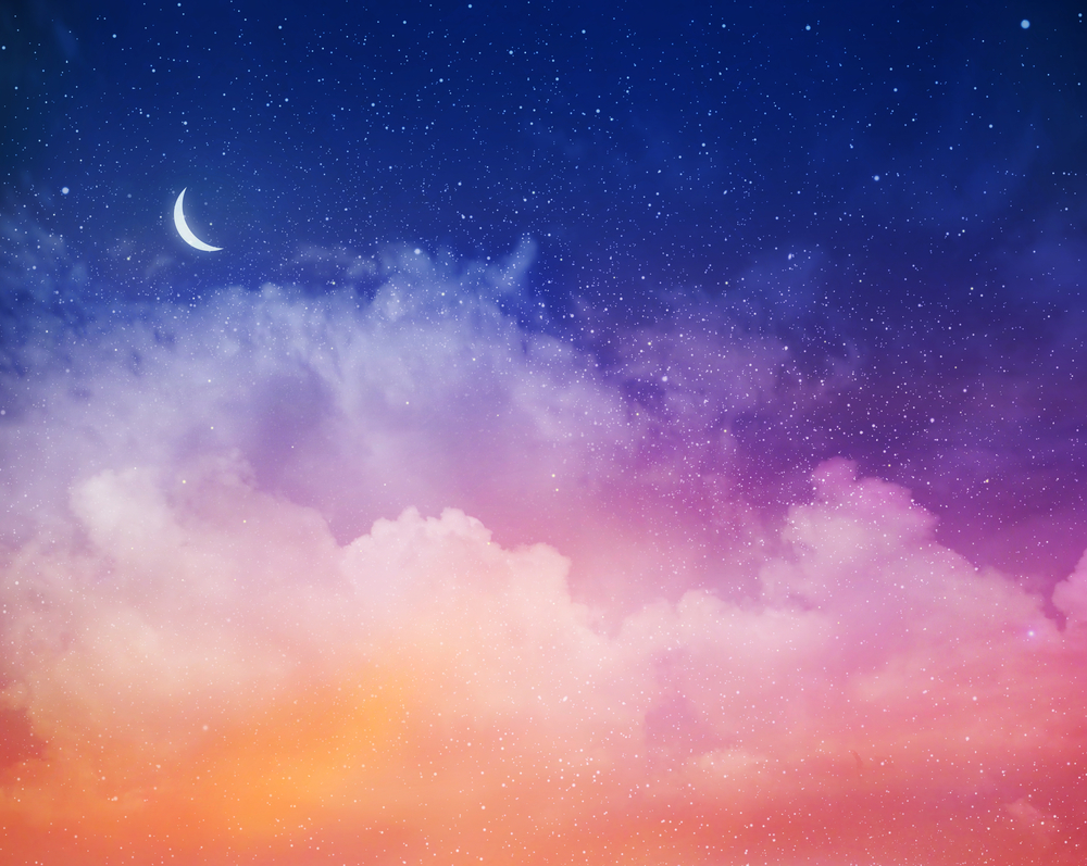 Buy Magic sky background with stars |size:12x18 inch |Sticker Paper ...