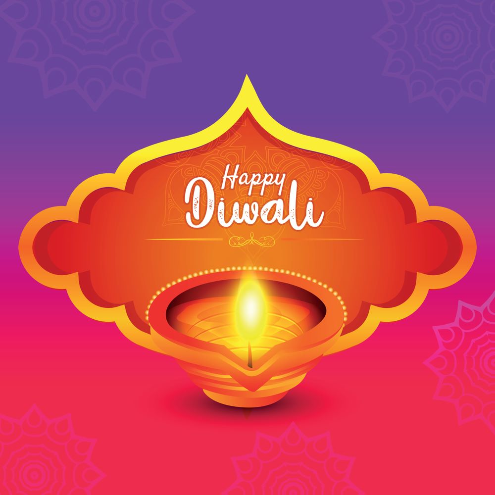 Buy happy diwali pink background M |12x18 inch|sticker paper poster ...