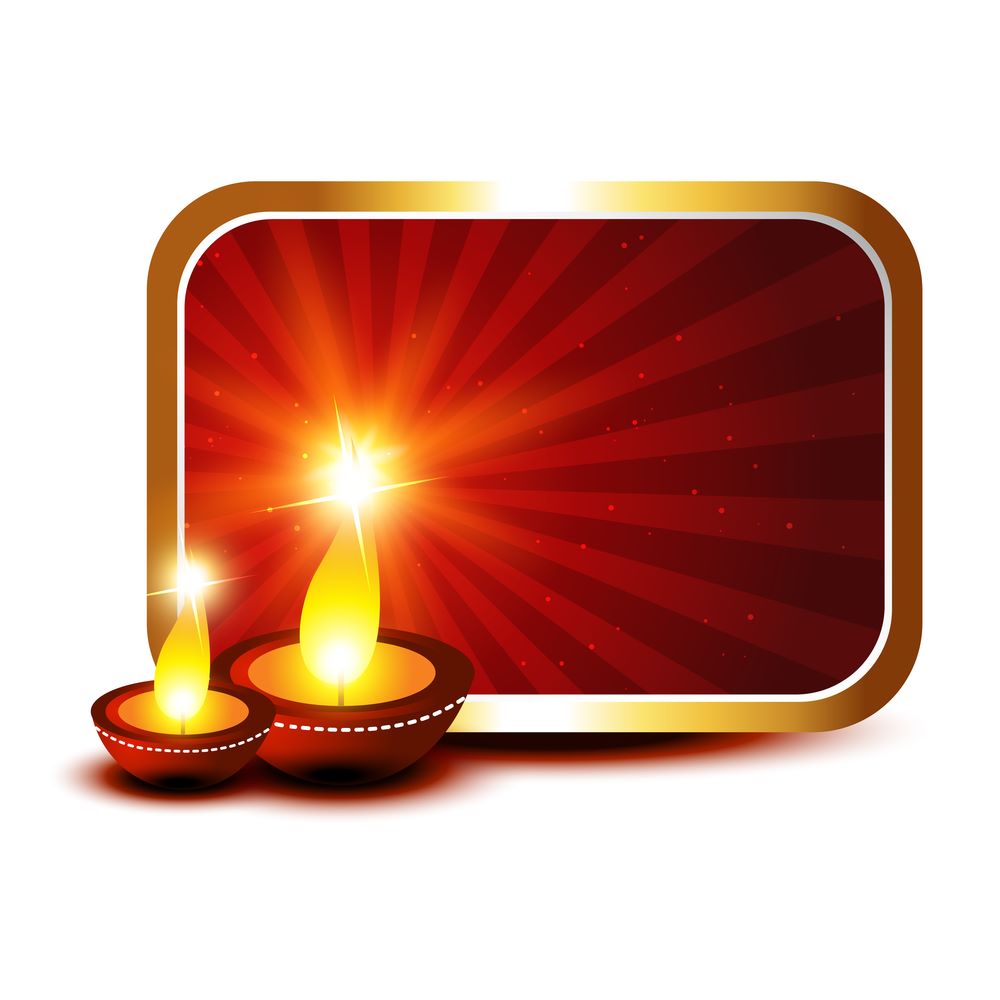 Buy the diya is shine |12x18 inch|sticker paper poster |Sticker Paper ...