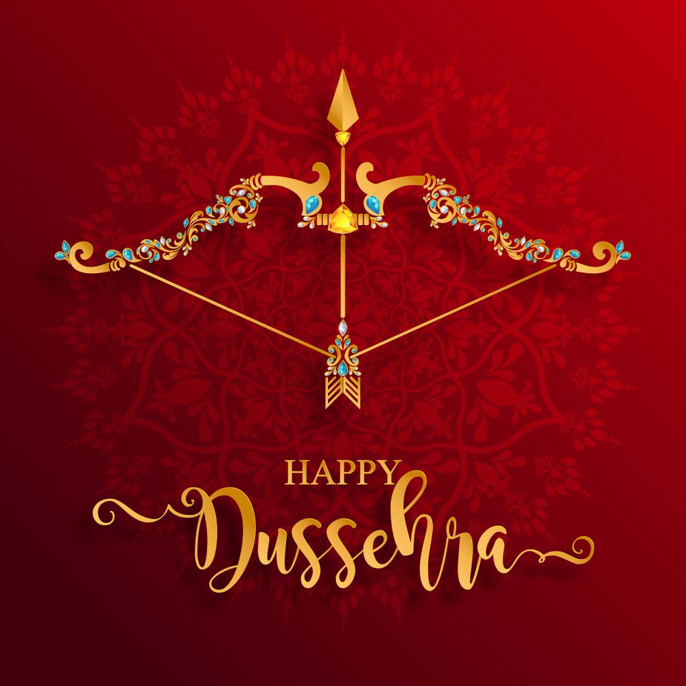 Buy happy dussehra M |12x18 inch|sticker paper poster |Sticker Paper ...