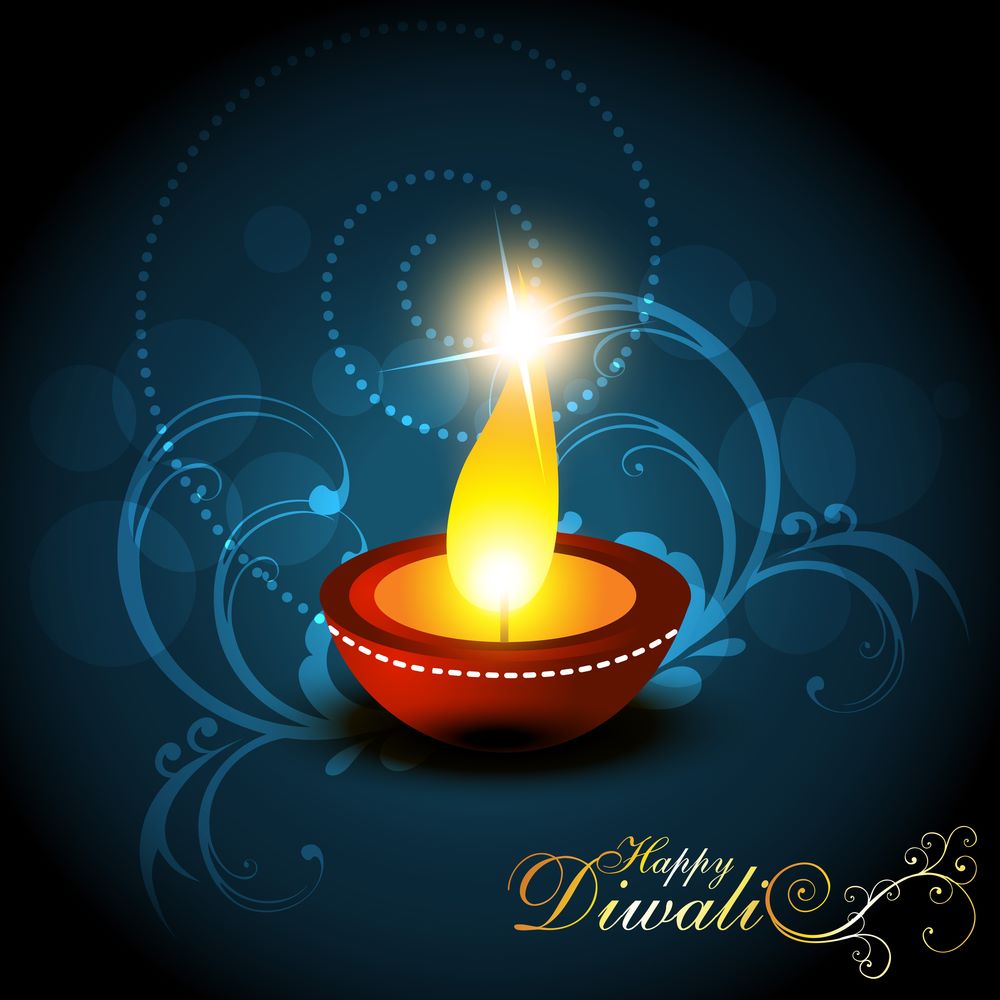 Buy beautiful diwali diya new |12x18 inch|sticker paper poster |Sticker ...