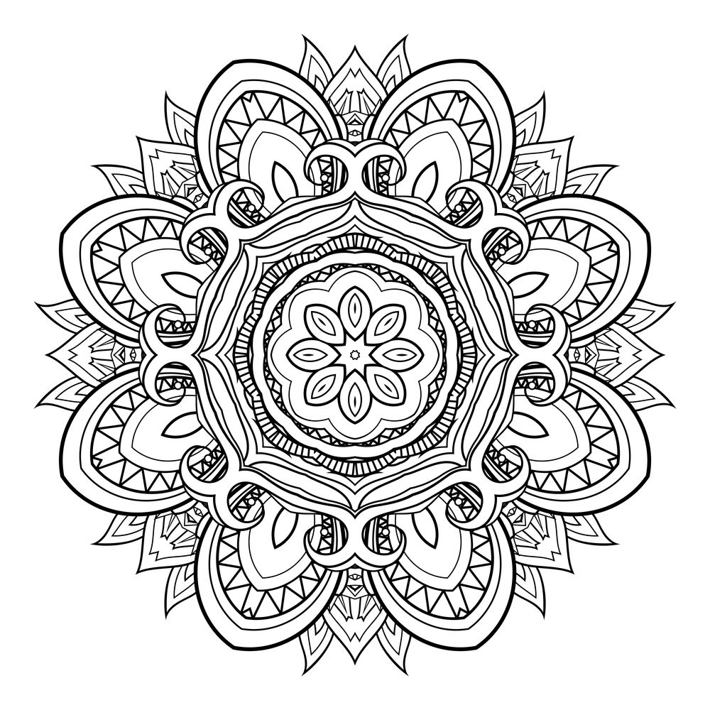Buy beautiful mandala decoration S |12x18 inch|sticker paper poster ...