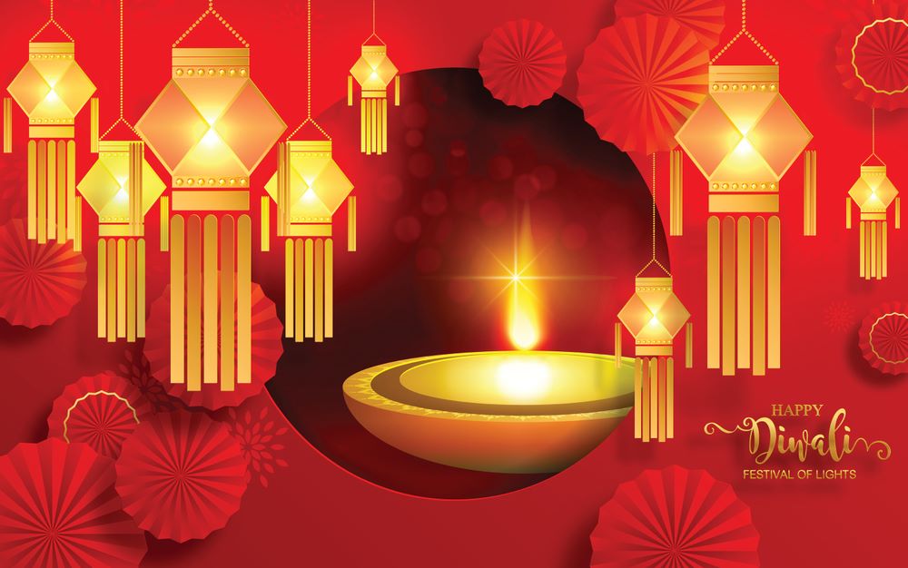 Buy red shiny background |12x18 inch|sticker paper poster |Sticker ...