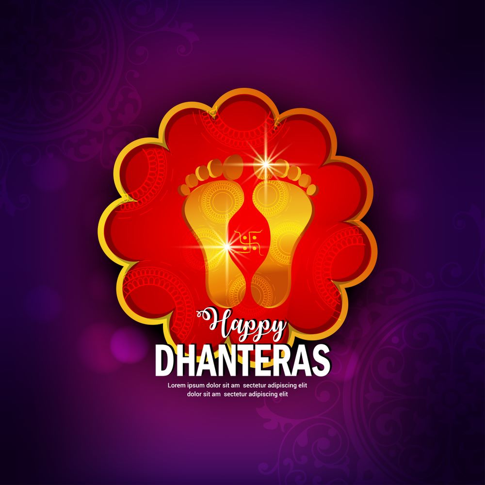 Buy happy dhanteras shiny background M |12x18 inch|sticker paper poster ...