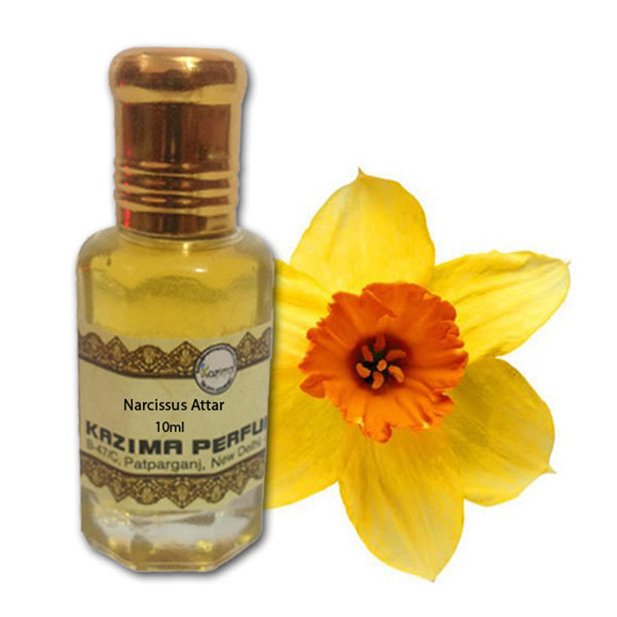 Buy KAZIMA Narcissus Attar Perfume For Unisex (10ML) - Pure Natural ...