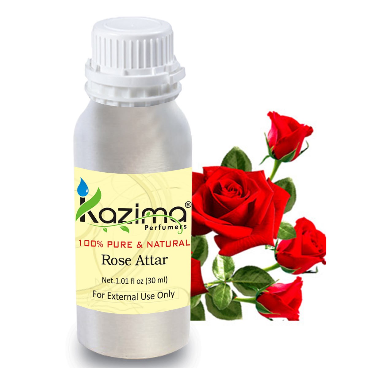 Buy KAZIMA Rose Attar Perfume For Unisex Pure (30ML) - Pure Natural ...