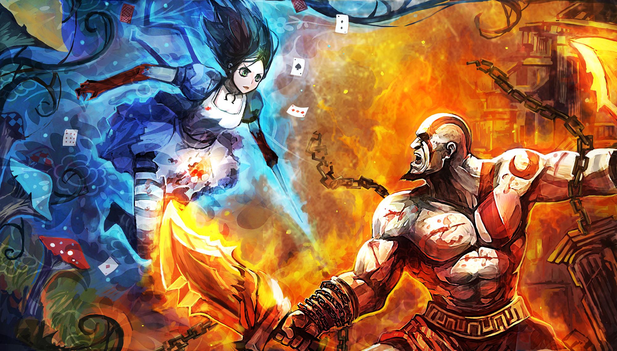 Buy God of War-kratos sticker poster|size:12x18 inch|multicolo |Sticker ...