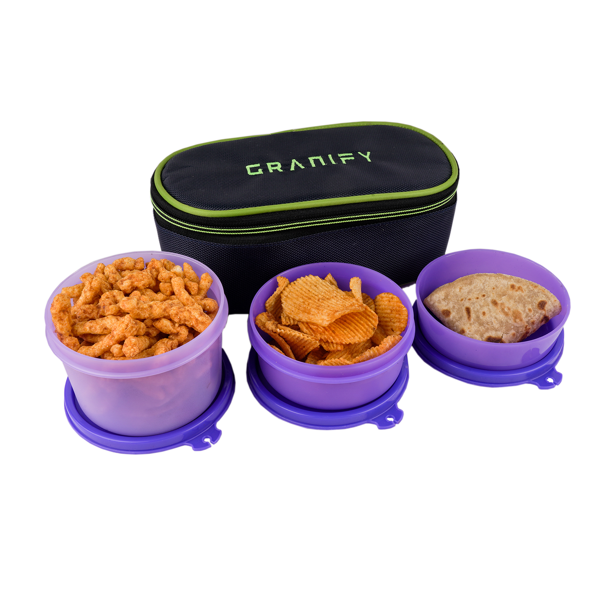 Buy Granify-Lunch Box Set for Office Men, Women, School Kids with Bag ...