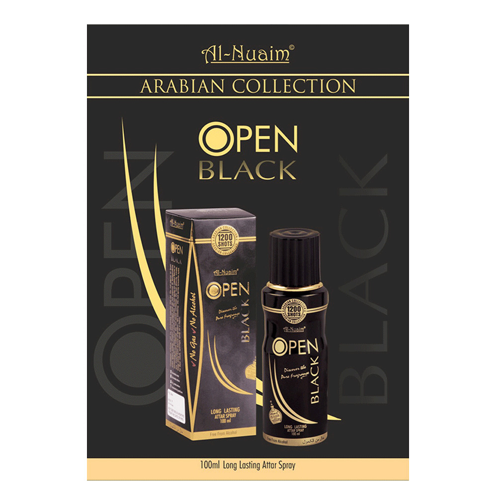 Buy Al Nuaim Black Open Arabian Collection Attar Spray Perfume ...