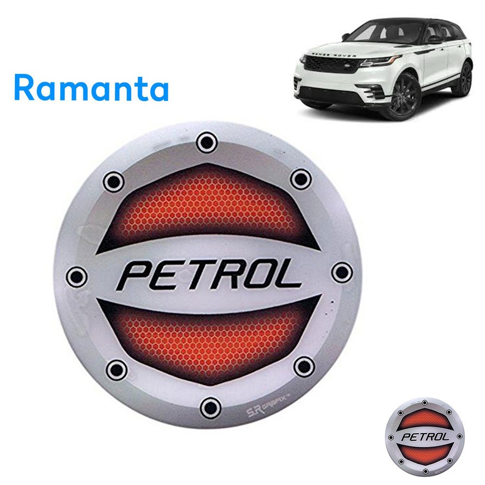 Buy Ramanta Reflective Red Petrol Inside Decal Car Fuel Cap Sticker for ...