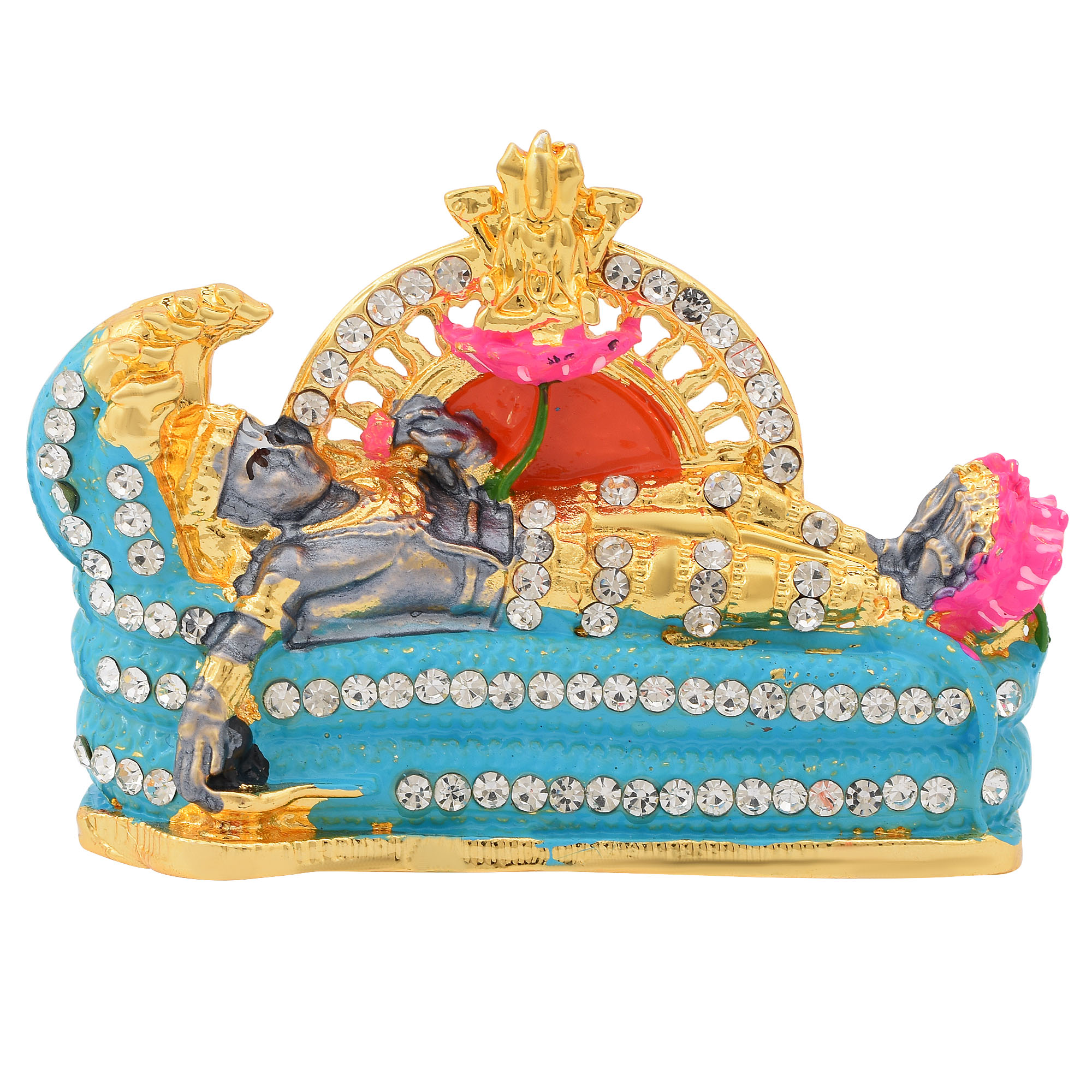 Buy Missmister Gold Plated, Lord Vishnu Ananth Shayanam Posture ...