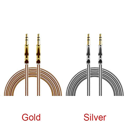 Buy Metal Aux Cable 3.5Mm Auxiliary Audio Male To Male Cable Zinc Alloy ...