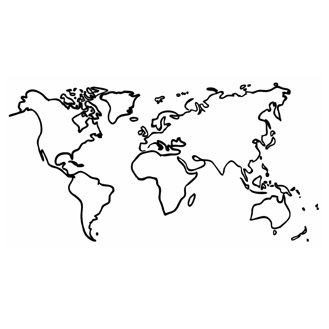 Buy Voorkoms World Map Body Tattoo Size 11 Cm X 6 Cm V-254 Online ...