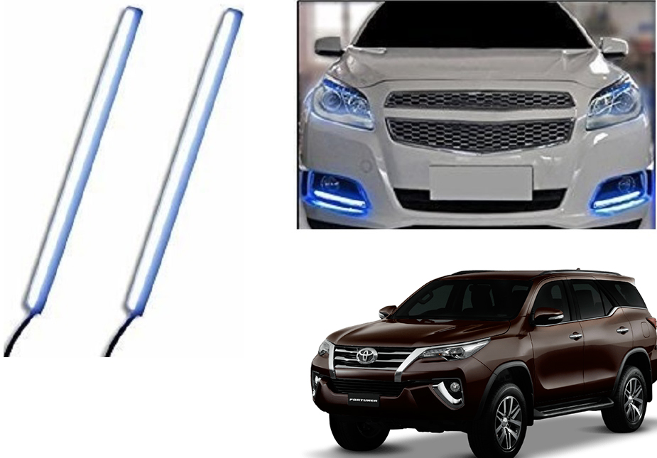 Buy Autoladders Slim Daytime LED DRL Lights Royal Blue Set Of 2 For ...
