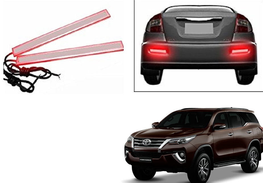 Buy Autoladders Slim Daytime LED DRL Lights Red Set Of 2 For Toyota ...