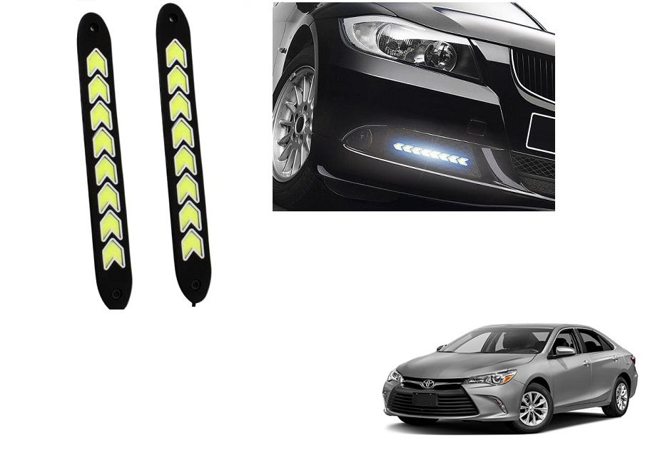 Buy Autoladders Slim Daytime Led Drl Arrow Shaped Set Of 2 Blue For ...