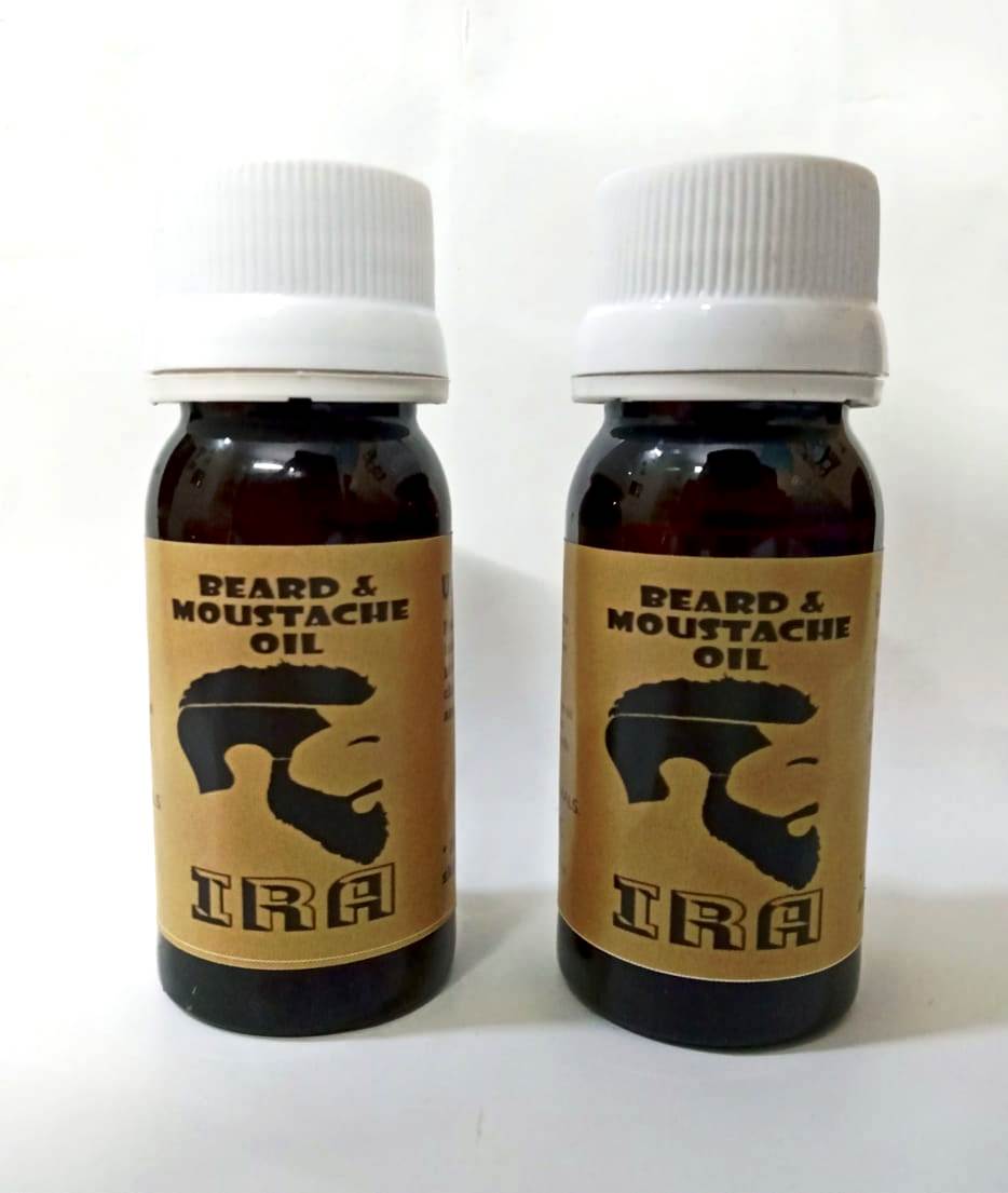 Buy Ira Pure Organic 100 Natural Men's Beard and Moustache Oil - 30ml ...