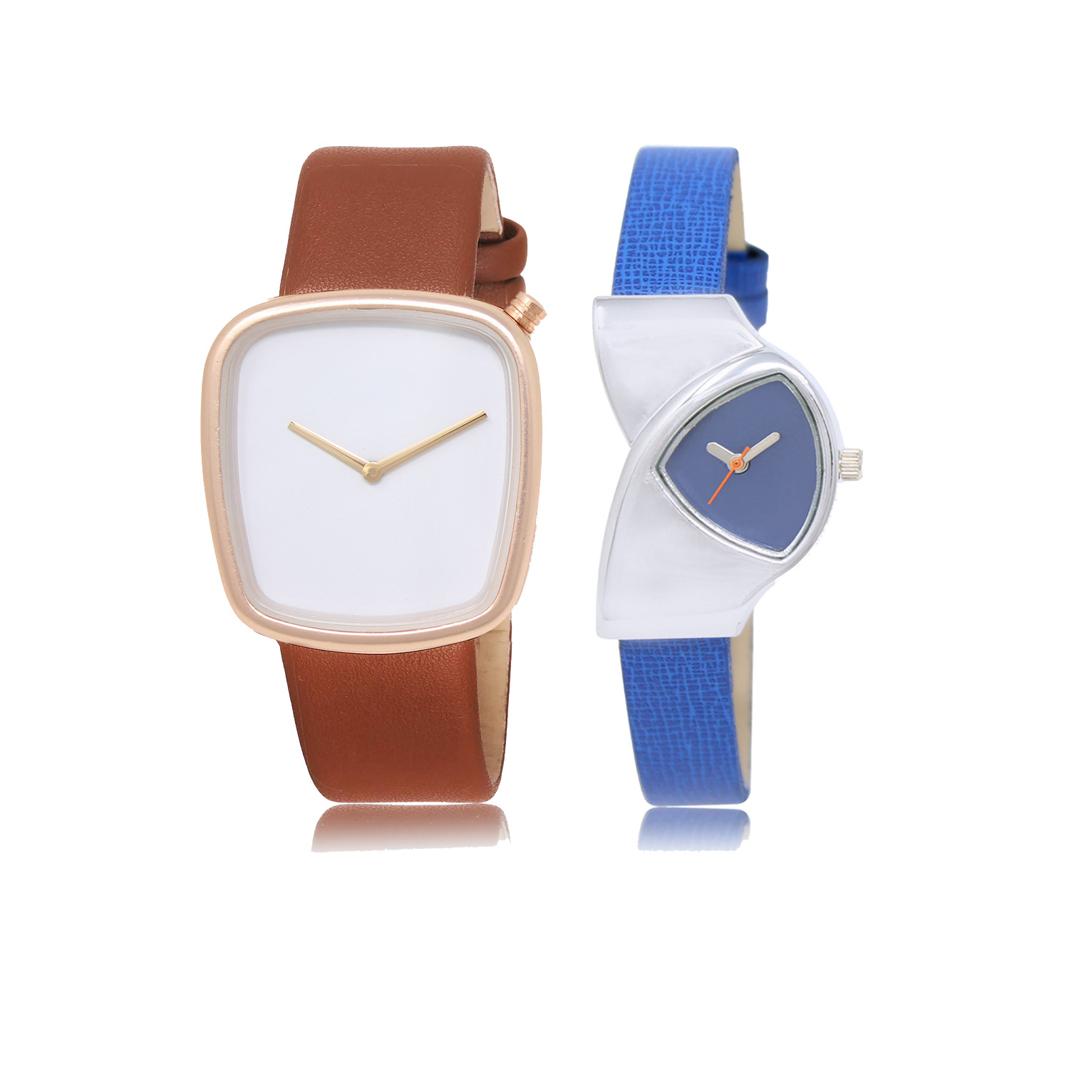 Buy Adk Lk-40-208 White & Blue Dial Special Watches For Couple Online ...