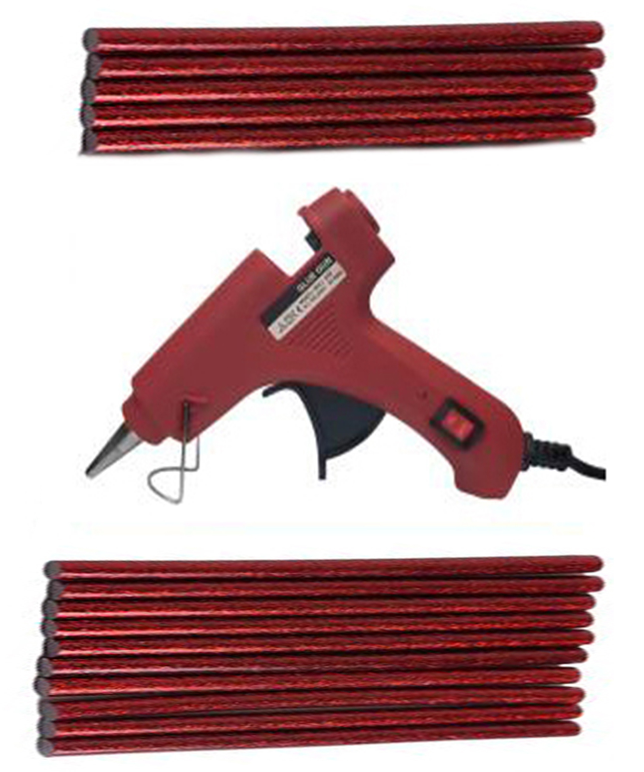Buy Red Glue Gun With 15 Red Glitter Stick (Leak Proof) Online @ ₹310 ...